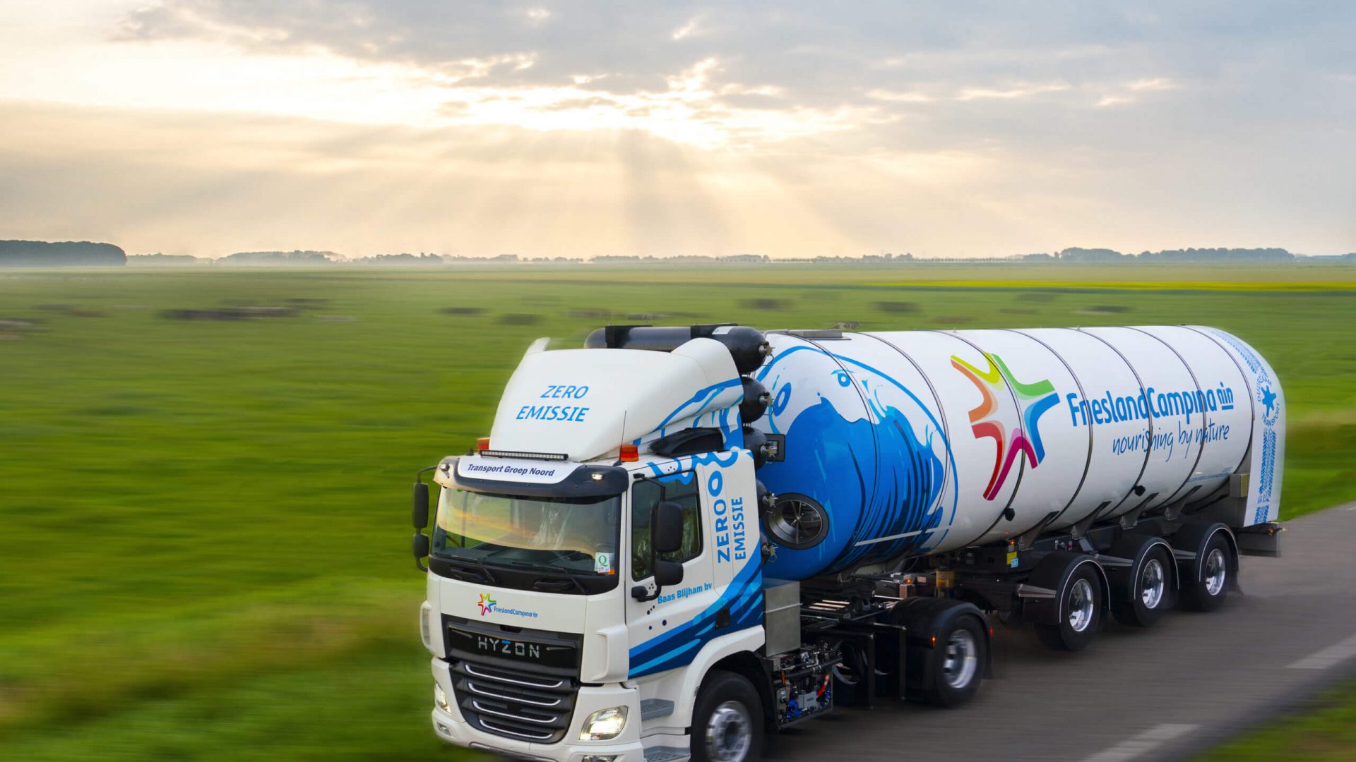 First 55-ton hydrogen-powered milk truck delivered by Hyzon Motors