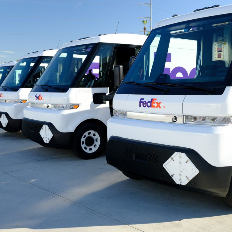 FedEx orders 500 BrightDrop EV600s. The first five vehicles delivered