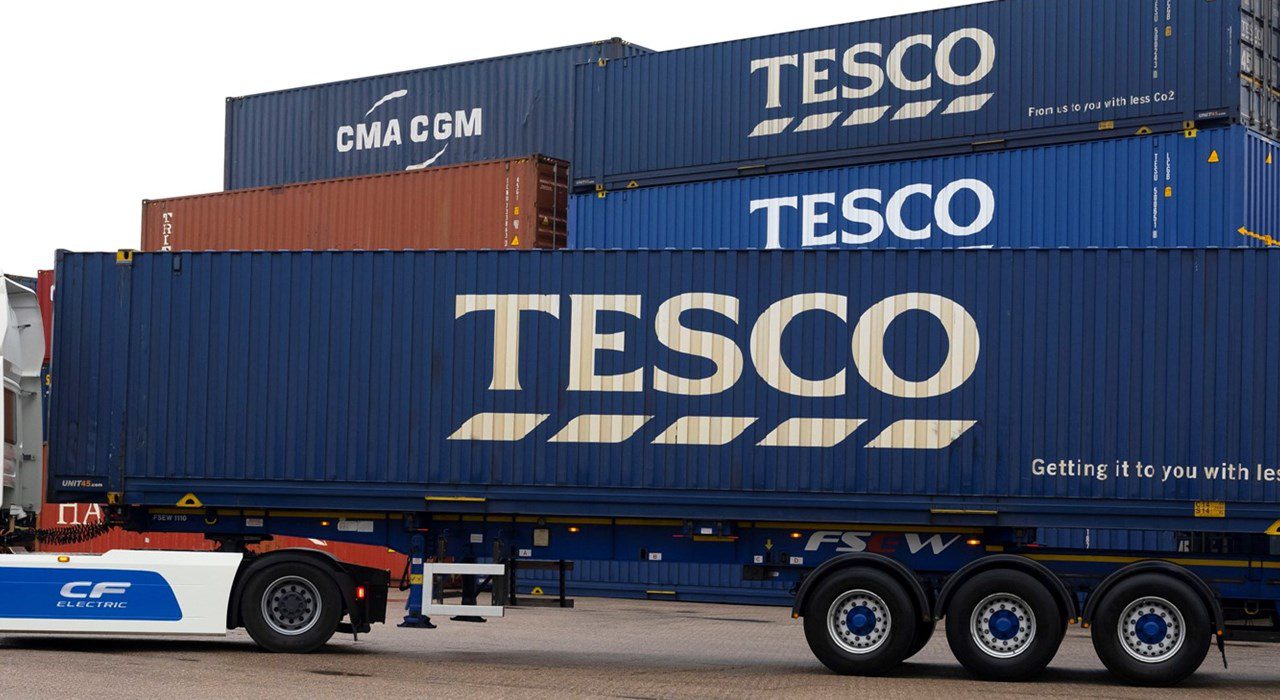 UK-based Tesco relies on two 37 tonne DAF electric trucks for food ...