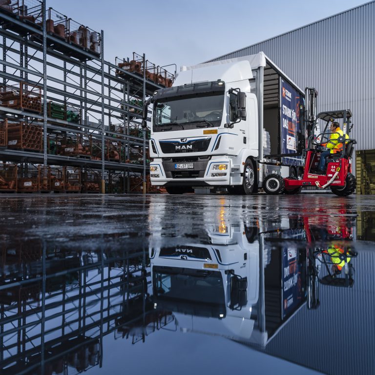 MAN eTGM electric truck tested in construction sites in Germany