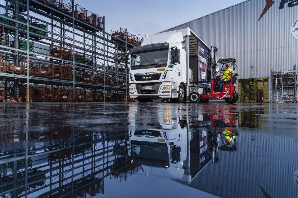 MAN eTGM electric truck tested in construction sites in Germany