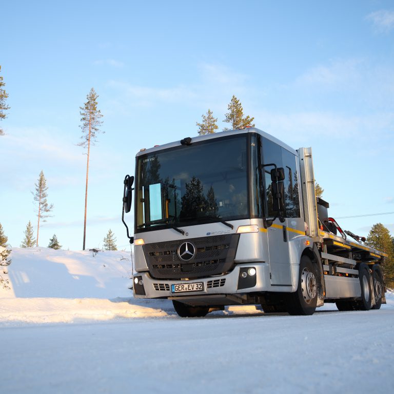 Mercedes-Benz eEconic being tested in the Arctic Circle