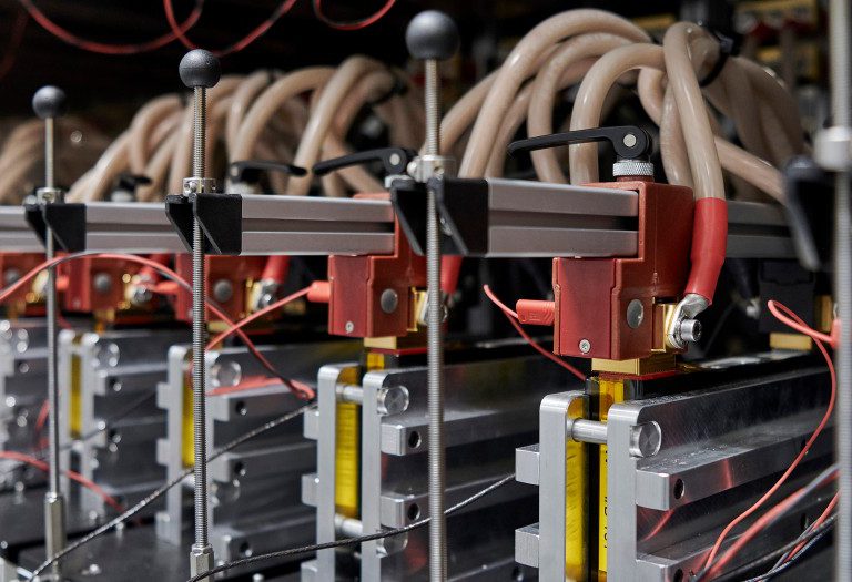 Inside the new 1,000 square-metre Scania battery lab in Södertälje