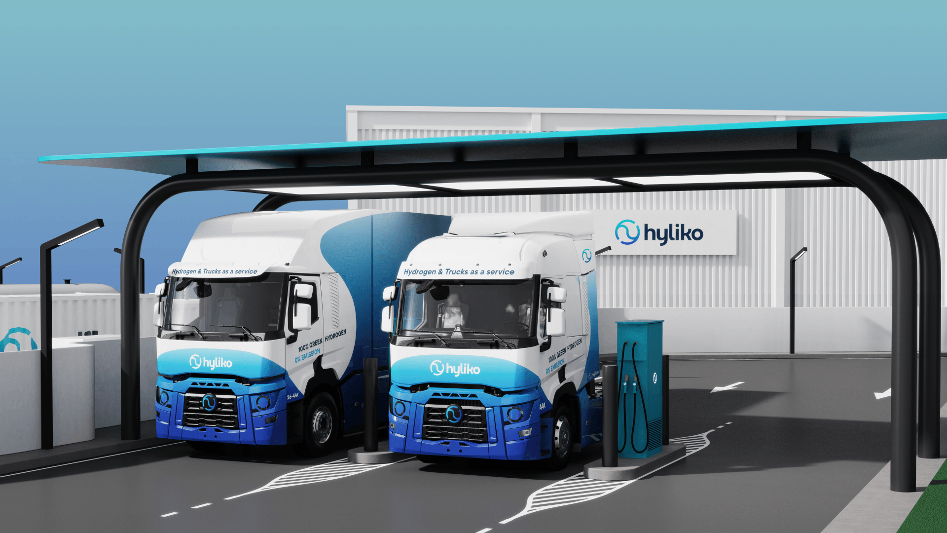 In France, the first Hyliko hydrogen truck center is powered by Lhyfe ...