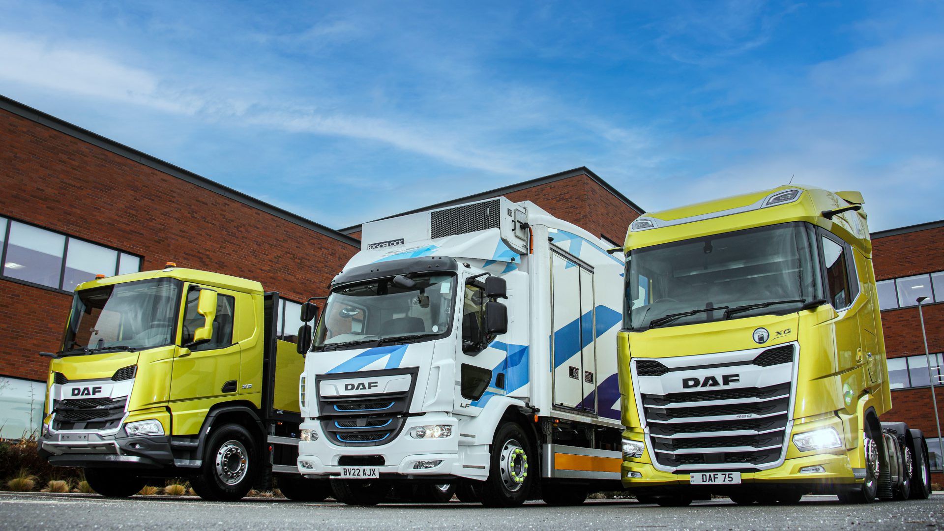 DAF e-trucks, at least 75 vehicles ordered in the UK