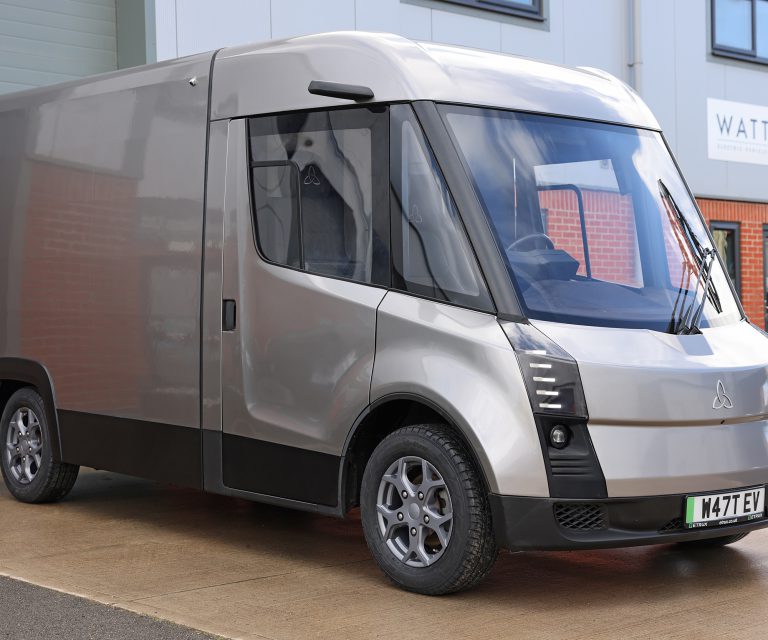 Let's have a look at the interior of the new electric light commercial ...