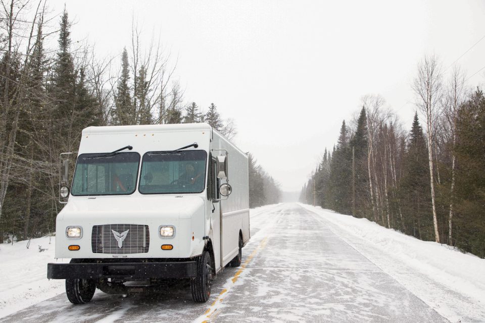 Xos, the new electric stepvan successfully passed winter tests in the U.S.