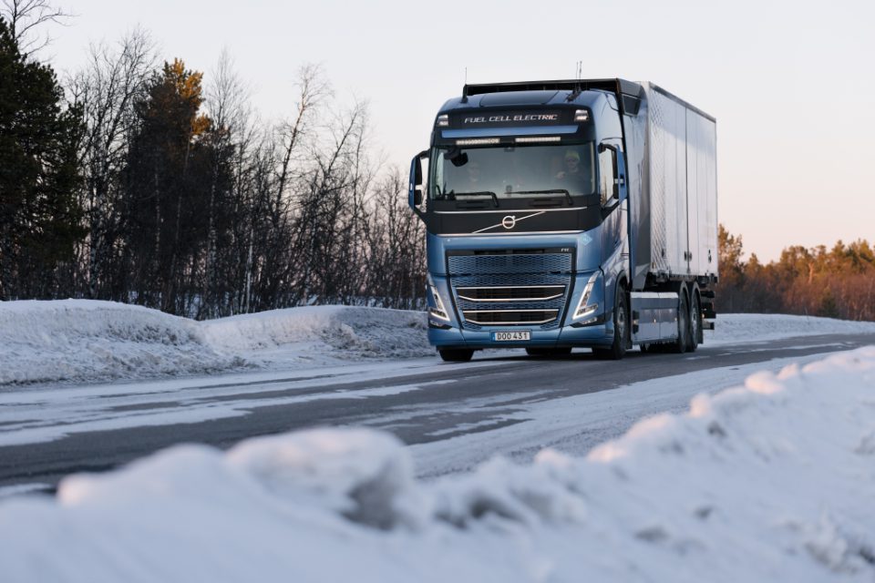 Volvo started testing hydrogen trucks on public roads