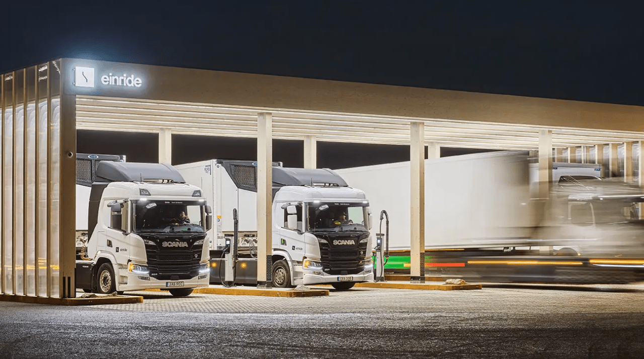 First Einride truck charging station opens in Sweden First Einride truck charging station opens in Sweden