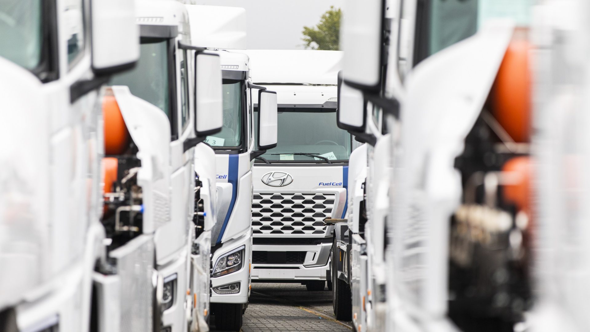 Hydrogen truck rental company Hylane adds 32 Hyundai XCIENT vehicles to its fleet