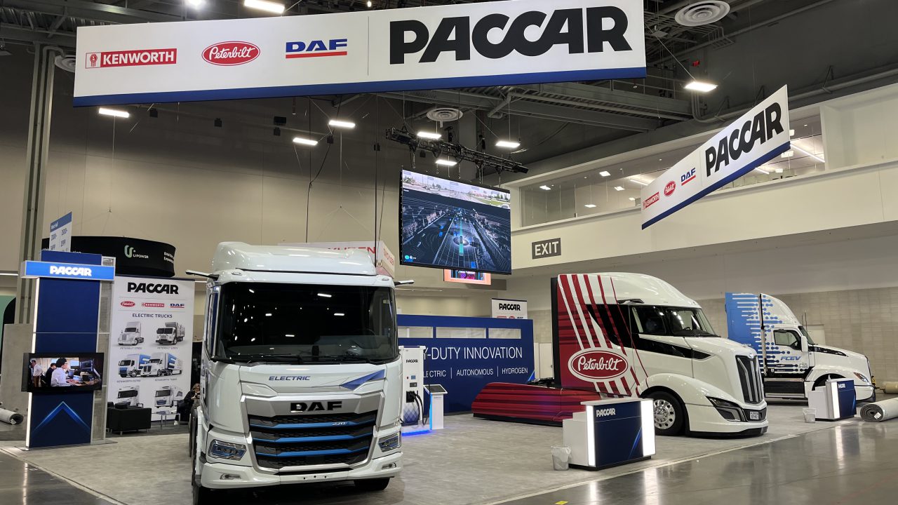 PACCAR Group's hydrogen and electric trucks on display at CES 2024