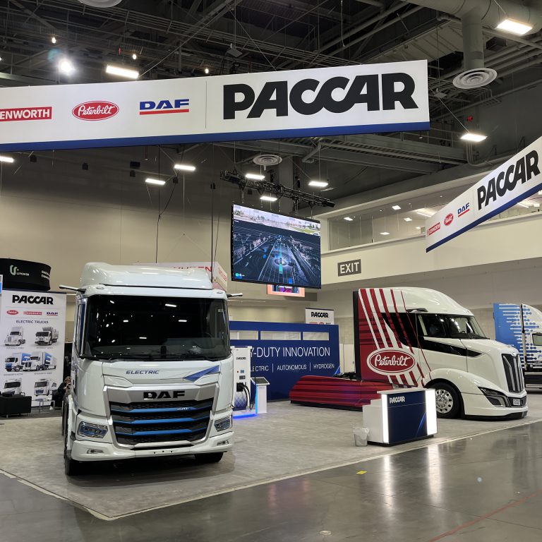 PACCAR Group's hydrogen and electric trucks on display at CES 2024