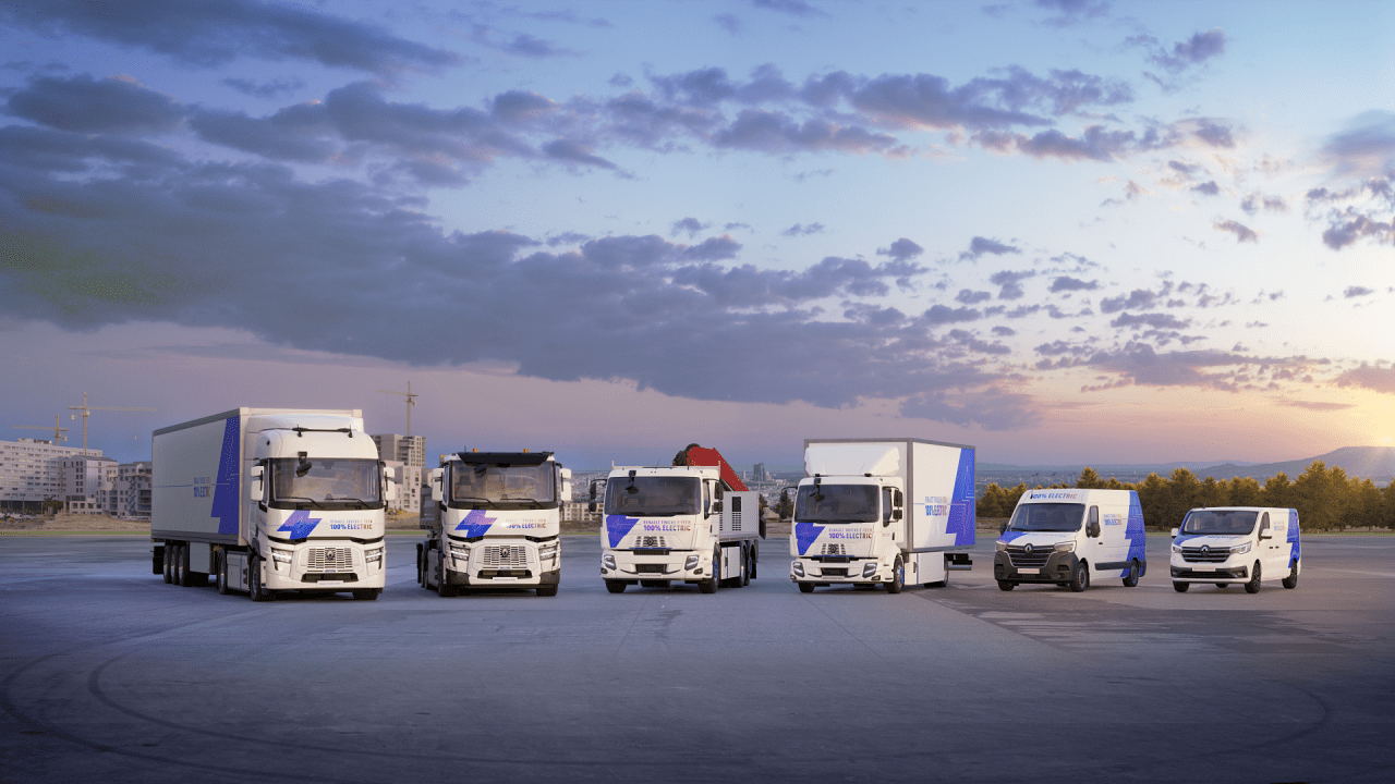 Renault Trucks increased e-truck deliveries by 153% in 2023. Overall ...