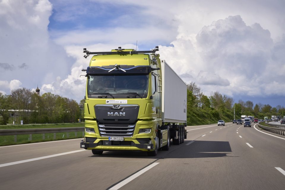 MAN tests first autonomous truck on the motorway in Germany