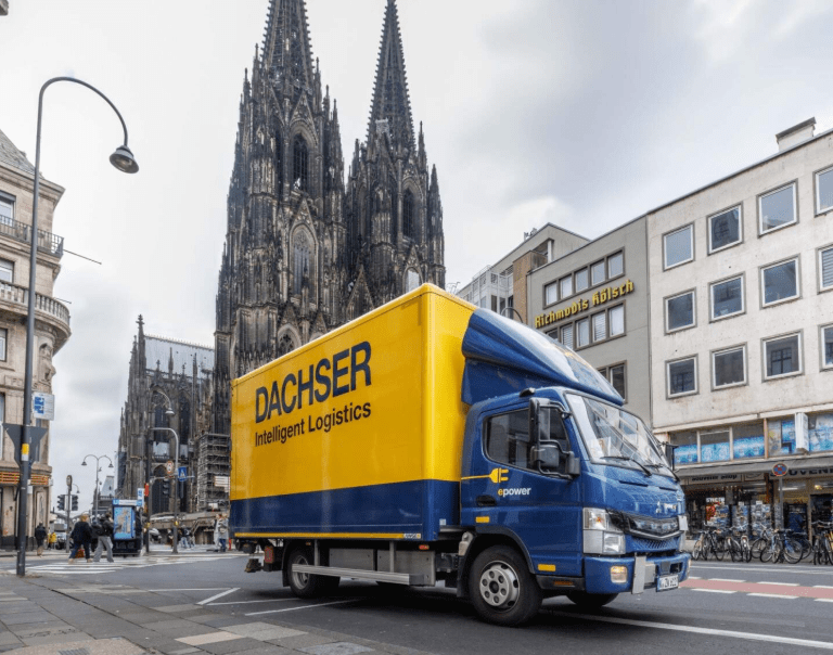 DACHSER increases the use of electric trucks in the city center of Cologne