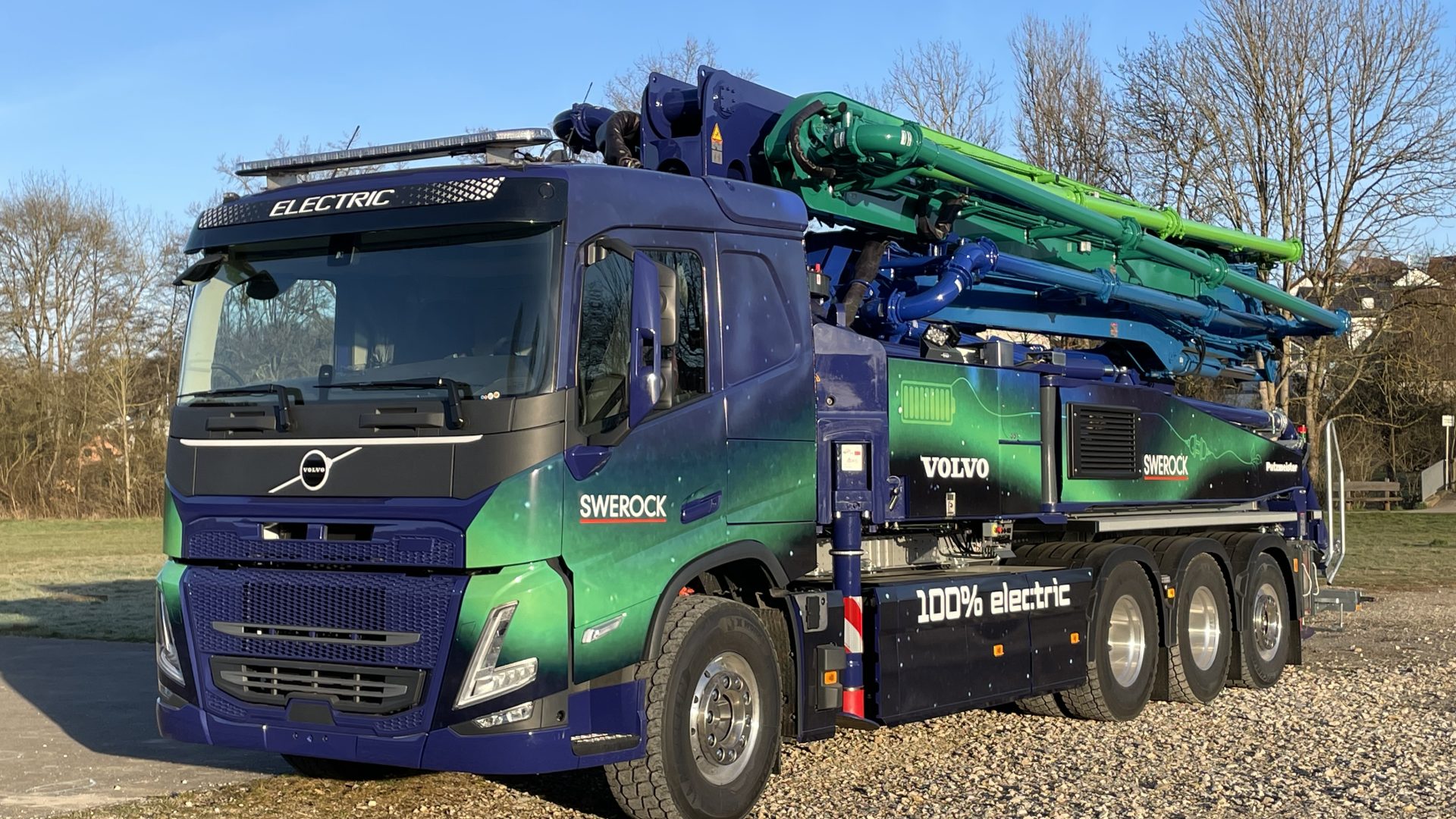 bauma 2025, Volvo and Putzmeister reveal battery-electric pump truck